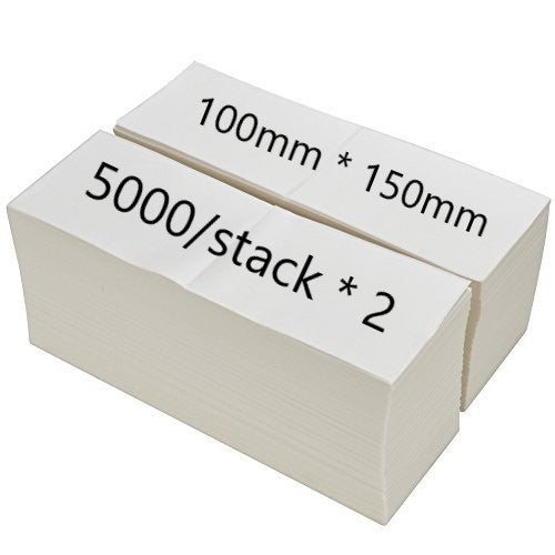 Bulk 10000 High-Quality 100*150mm Direct thermal labels fanfold[5000*2 ...